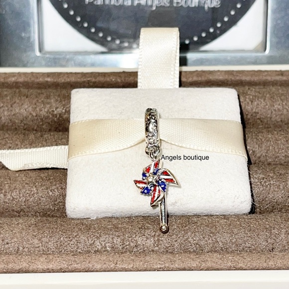 Pandora | Jewelry | New Pandora American Pinwheel Dangle Charm | Poshmark
